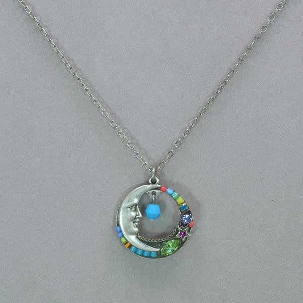 celestial moon necklace